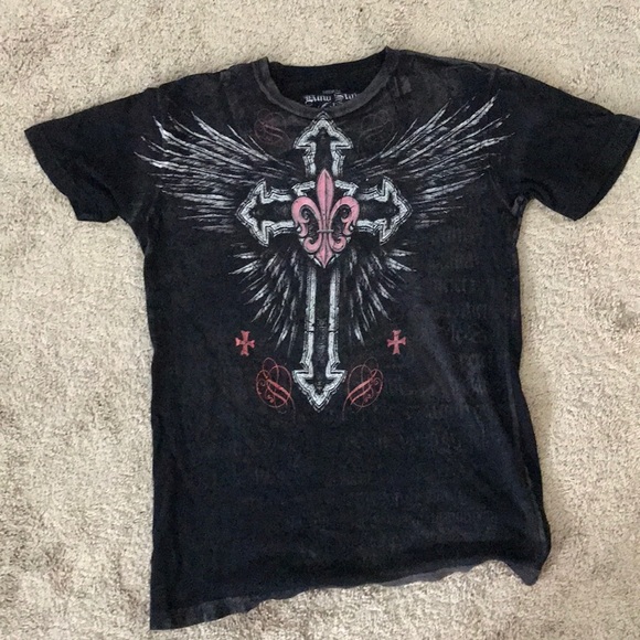 Raw State | Shirts | Black Medium Short Sleeve Shirt | Poshmark